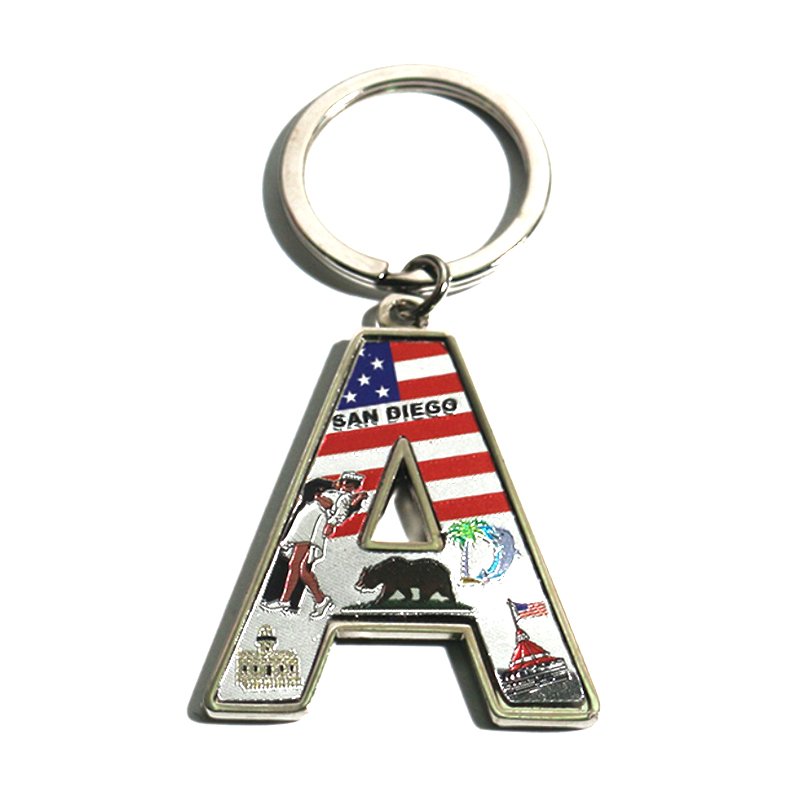 Keychain Letters Metal Alphabet Key Chain Enamel Flag Keyring - Metal ... Keychain Letters Metal Alphabet Key Chain Enamel Flag Keyring - Metal ...