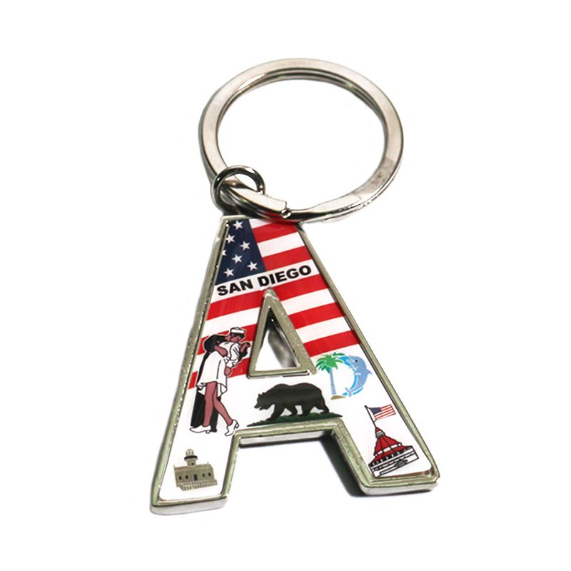 Keychain Letters Metal Alphabet Key Chain Enamel Flag Keyring - Metal ... Keychain Letters Metal Alphabet Key Chain Enamel Flag Keyring - Metal ...