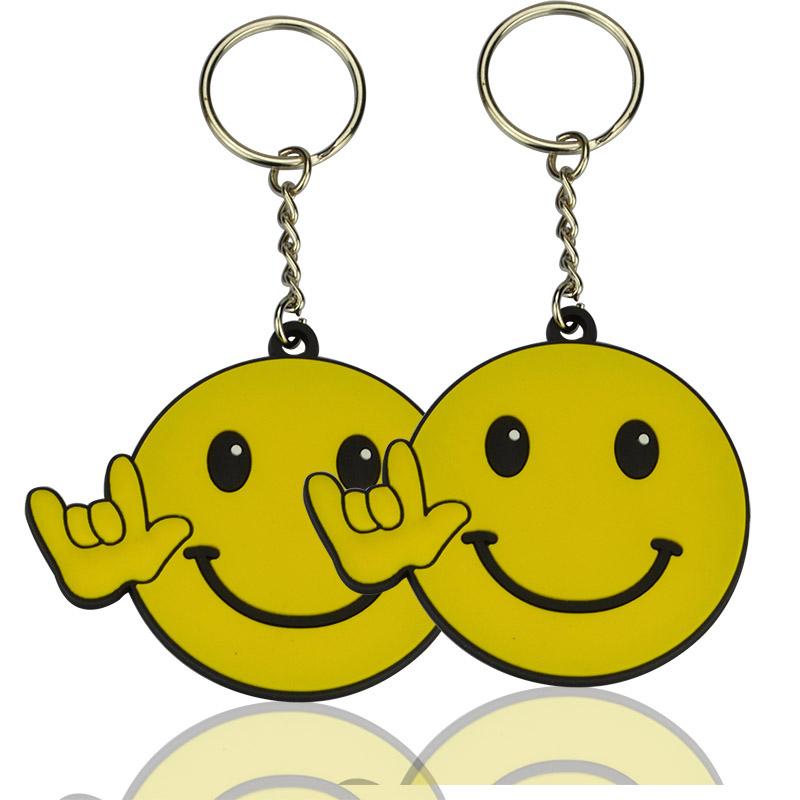 Beautiful soft pvc emoji keychain - PVC keychain