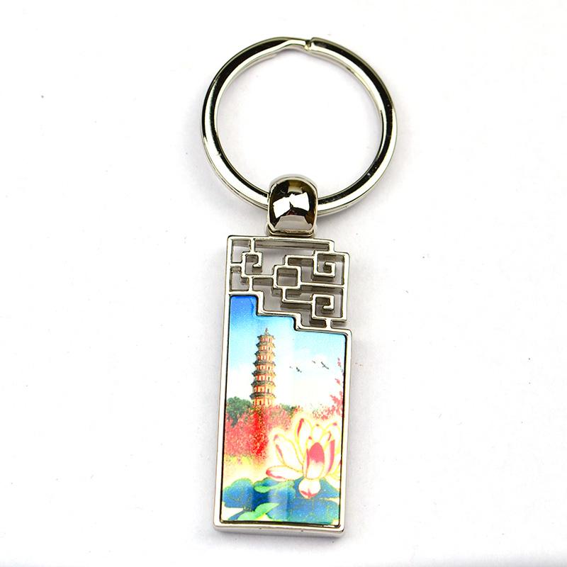 Custom Double Sided Metal Personalised Photo Keyrings - Metal Keychain