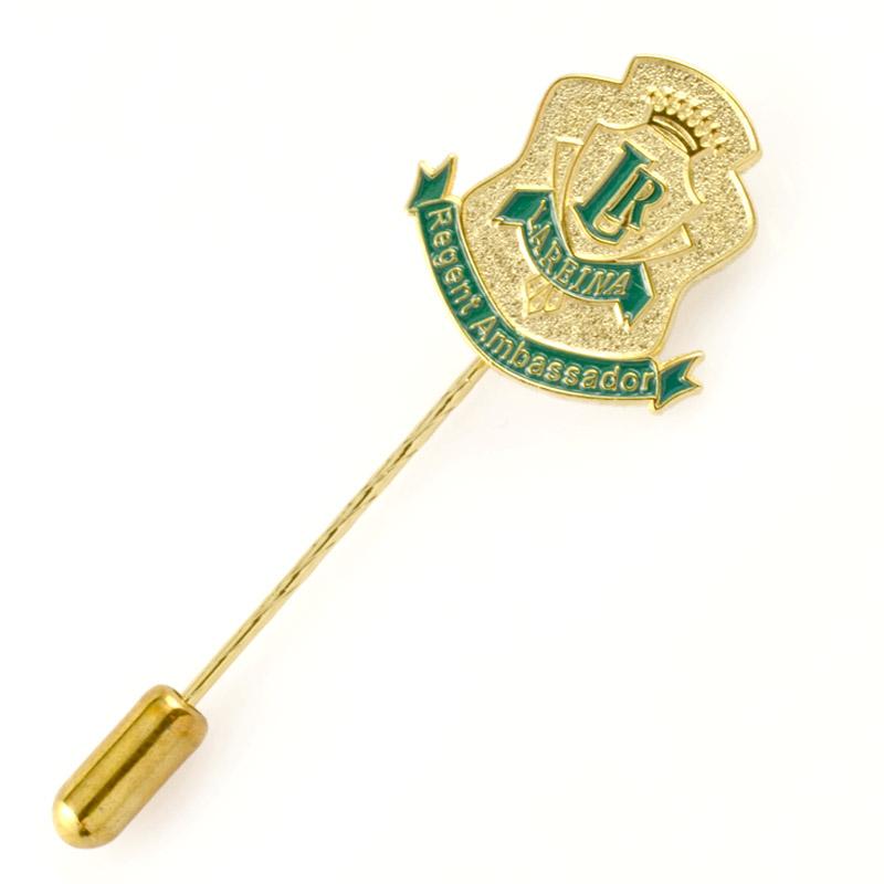 Top Sale Custom Needle Glitter Diamond Shape Lapel Pins - Pin Badge