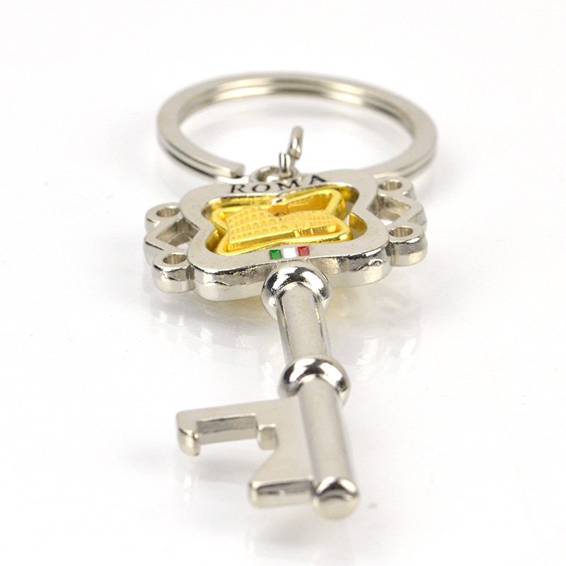 Metal Key Shaped Keyring Custom Key Chain Tritium Keychain - Metal Keychain