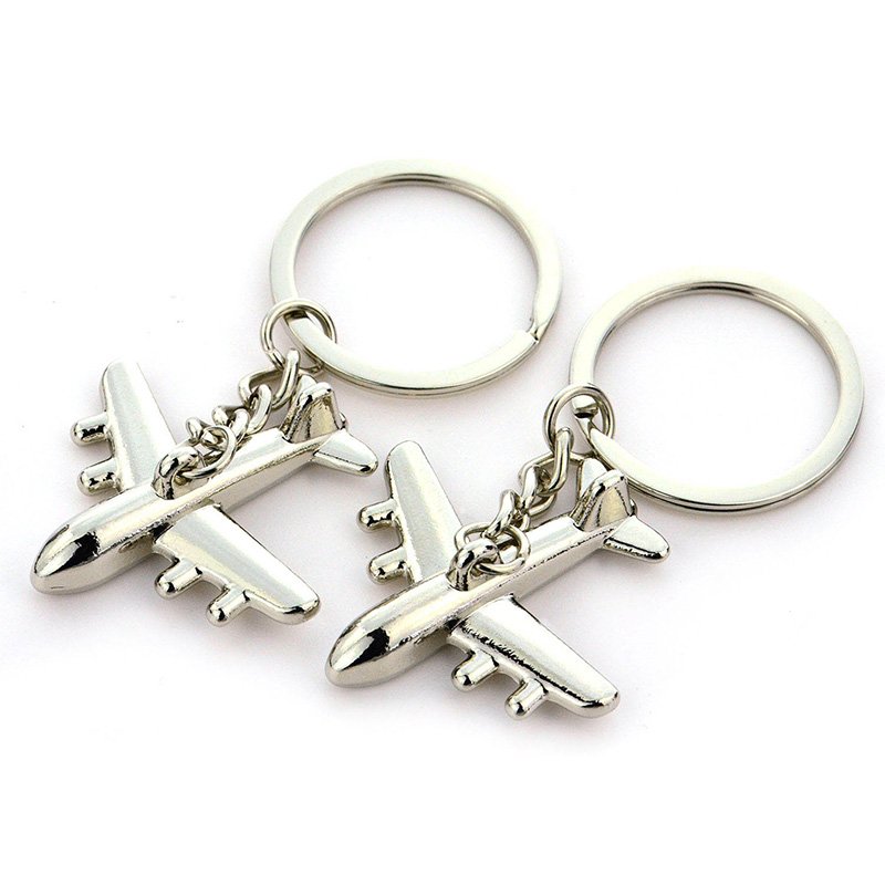 Custom Key Ring Stainless Steel Key Chain 3D Aircraft Keychain - Metal ...