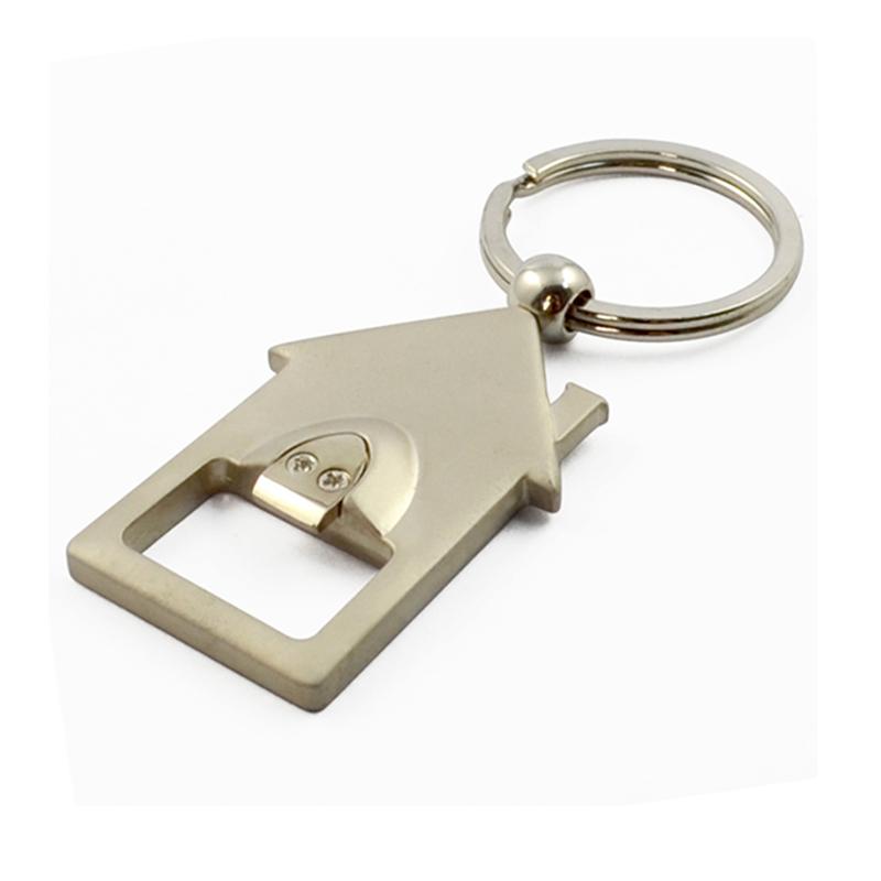 House Shape Key Holder Blank Keychain Zinc Alloy Key Chain - Metal Keychain