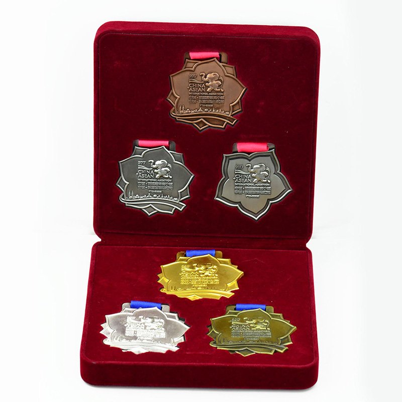 Custom Box Medal Metal Plated Copper Bulk Sports Medals - Medals