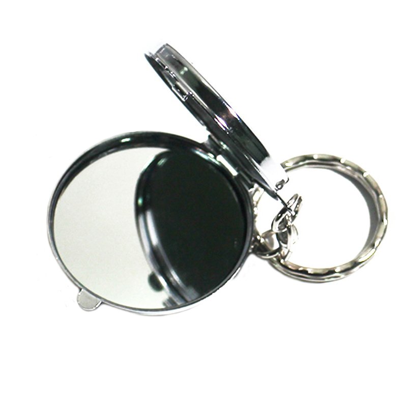 Keyring Maker Souvenir Keychain Mirror Printed Custom Logo - Metal Keychain