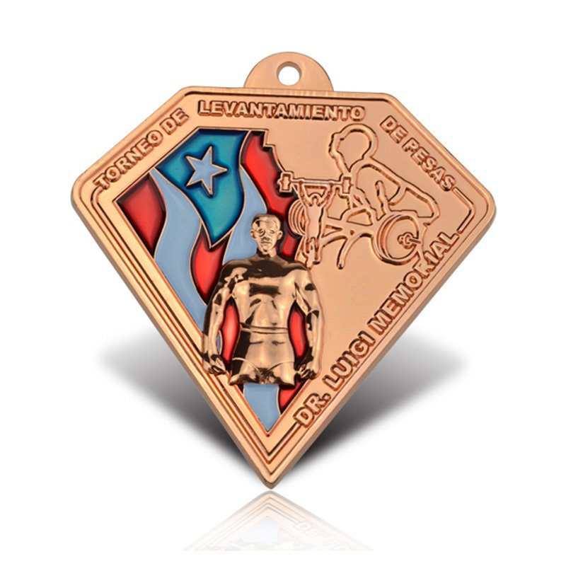 Custom Made Your Triangle Shaped Medals Metal Copper Medal - Medals