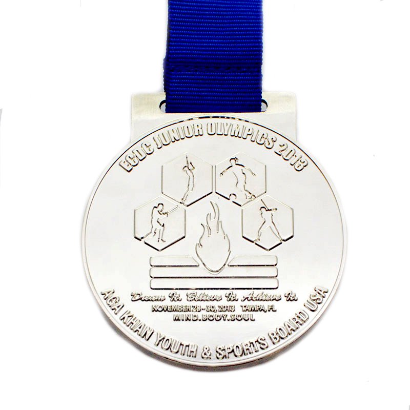 Wholesale Races Medal Custom Made Cheap Metal Silver Medal - Medals